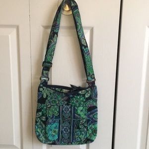 Vera Bradley | Bags | Vera Bradley Rhyme Blue Hipster Crossbody Bag ...
